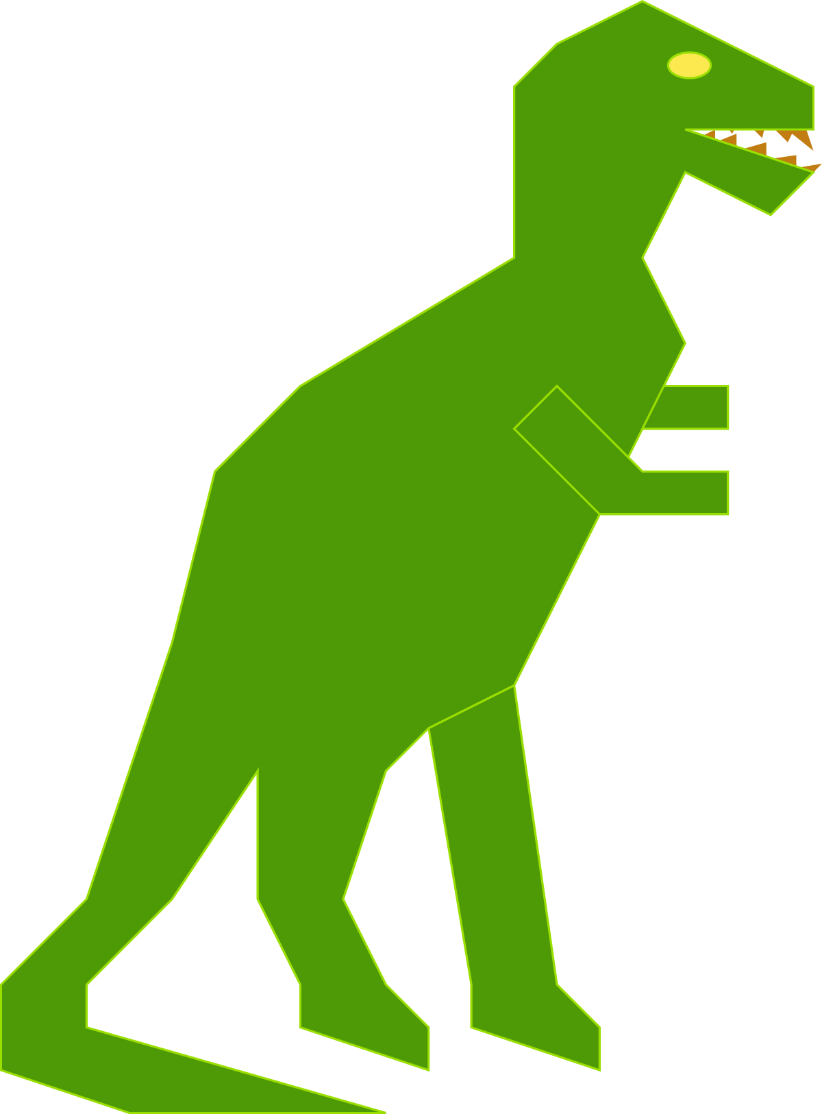 Tyrannosaurus Rex Picture by Plotting Coordinates