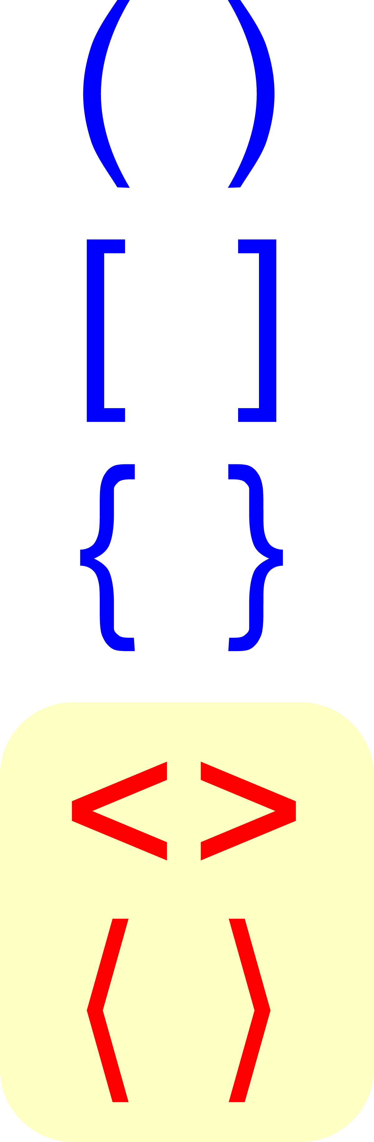 Brackets (Parentheses)