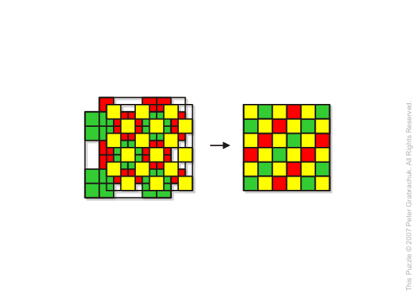 Parted Square Puzzle Solution